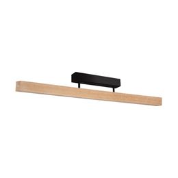 hofstein Mansupa Deckenleuchte LED Naturfarben, Schwarz, 3-flammig