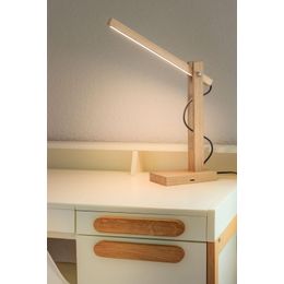 hofstein Anga Tischleuchte LED Chrom, Naturfarben, 1-flammig