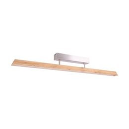 hofstein Llevallol Deckenleuchte LED Naturfarben, Nickel-Matt, 1-flammig