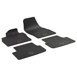WALSER Passform Fußmatten Gummi RubberLine für Seat Ibiza V, Seat Arona, VW Polo