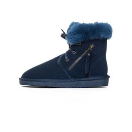 Gooce Snowboots 'Agarita' Damen Gr&ouml;&szlig;e 38 gold / petrol
