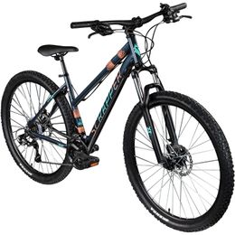 Scrapper 27.5 EXALTA 3.2 Mountainbike Herren oder Damen 27,5 Zoll Hardtail MTB Fahrrad 170 - 185 cm mit 21 Gang Schaltung