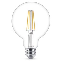 Philips LED-Lampe Classic Globe G95 7W/827 (60W) Clear E27