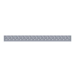 TraumGarten Sichtschutzzaun SYSTEM Dekorprofil Edelstahl BUBBLE Silber, 15 cm