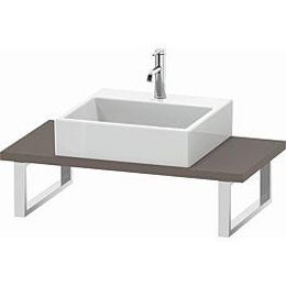 Duravit DuraStyle Konsole DS104C04343 für Aufsatzbecken, 1 Ausschnitt, Stärke 3 cm, basalt matt