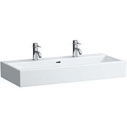 Laufen Living City Waschtisch 8184380001071 100 x 46 cm, geschliffen, weiß, 2 Hahnlöcher