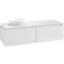 Villeroy & Boch Villeroy & Boch Legato Waschtischunterschrank B613L0DH 140x38x50cm, mit LED-Beleuchtung, Glossy White