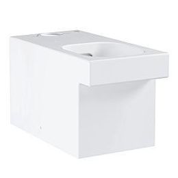 Grohe Cube Keramik Stand-WC-Kombination 3948400H alpinweiß PureGuard, spülrandlos, Abgang universal
