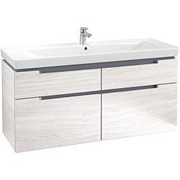 Villeroy & Boch Villeroy&Boch Subway 2.0 XL Waschtischunterschrank A91610E8,128,7x59x44,9cm,White Wood,Griff chrom