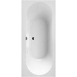 Villeroy & Boch Villeroy und Boch Oberon 2.0 Rechteck-Badewanne UBQ180OBR2DV-RW 180 x 80 cm, Ablauf mittig, stone white