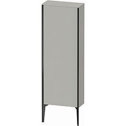 Duravit XViu Halbhochschrank XV1316LB207 50x133x24cm, 1 Tür, schwarz matt, Anschlag links, betongrau matt