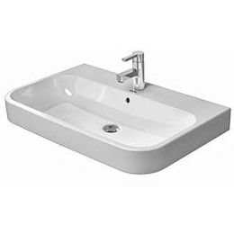 Duravit Happy D.2 Möbel Waschtisch 23188000271 80 x 50,5 cm, weiss, wondergliss, 1 Hahnloch