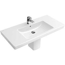 Villeroy & Boch Villeroy und Boch Subway 2.0 Möbel-Waschtisch 717580R1 80 x 47 cm, weiß C-plus, mit Hahnloch, Überlauf