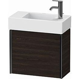 Duravit XViu Waschtisch-Unterschrank XV4232LB269 48,4 x 39,7 x 23,4 cm, links, nussbaum gebürstet, 1 Tür, schwarz matt