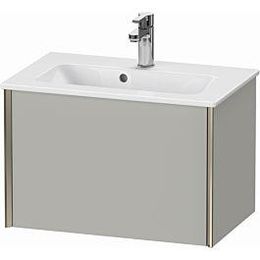 Duravit XViu Waschtisch-Unterschrank XV40780B107 61 x 40 x 39 cm, betongrau matt, 1 Auszug, wandhängend, champagner matt