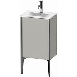 Duravit XViu Waschtisch-Unterschrank XV4068LB207 43x31x59,1cm, 1 Tür, schwarz matt, Tür links, betongrau matt