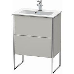 Duravit XSquare Waschtisch-Unterschrank XS445400707 61x59,2x38,8cm, 2 Auszüge, Betongrau matt