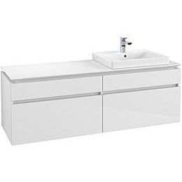 Villeroy & Boch Villeroy & Boch Legato Waschtischunterschrank B69100DH 160x55x50cm, Glossy White