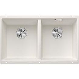 Blanco Subline 350/350-u Spüle 523578 75,5x46cm, PuraDur weiß, für Unterbau