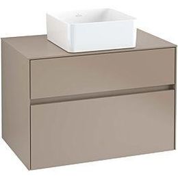 Villeroy & Boch Villeroy und Boch Collaro Waschtischunterschrank C03700DH 80 x 54,8 x 50 cm, Waschtisch mittig, Glossy White