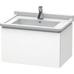 Duravit L-Cube Waschtisch-Unterschrank LC616401818 67 x 46,9 cm, weiß matt, 1 Auszug, wandhängend