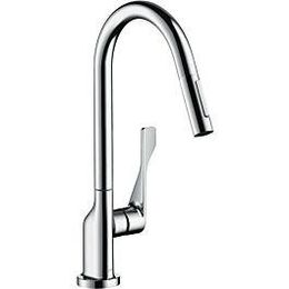 Hansgrohe Axor Citterio Küchenarmatur 39835000 herausziehbare Brause, schwenkbar, chrom