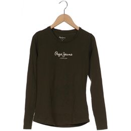 Pepe Jeans Damen Langarmshirt, grün, Gr. 34