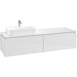 Villeroy & Boch Villeroy & Boch Legato Waschtischunterschrank B763L0DH 160x38x50cm, mit LED-Beleuchtung, Glossy White