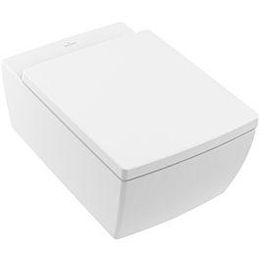 Villeroy & Boch Villeroy & Boch Memento 2.0 WC, Wand-Tiefspüler 4633R0RW Stone White C-plus, 37,5x56cm, Direct Flush