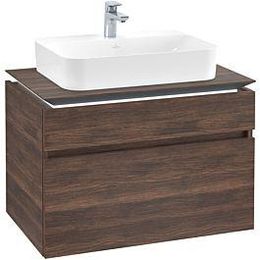 Villeroy & Boch Villeroy & Boch Legato Waschtischunterschrank B754L0VH 80x55x50cm, mit LED-Beleuchtung, Arizona Oak