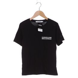 Calvin Klein Jeans Damen T-Shirt, schwarz, Gr. 34