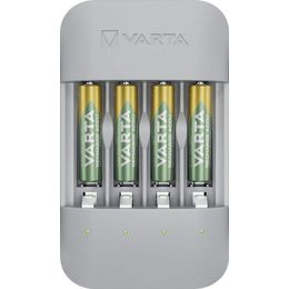 Varta Eco Charger Pro Recycled Batterie-Ladegerät (2000 mA), grün|weiß