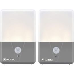 Varta Taschenlampe Motion Sensor Night Light 2er-Pack (Packung, 2-St), grau|weiß