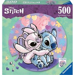 Ravensburger Puzzle Disney, Stitch, 500 Puzzleteile, + Poster; Made in Europe, bunt