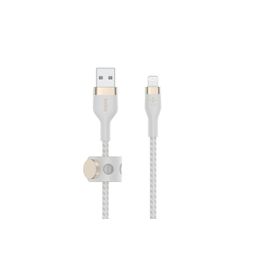 Belkin PRO Flex Lightning/USB-A Kabel, Apple zert. USB-Kabel, weiß