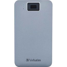 Verbatim Executive Fingerprint Secure 2TB externe HDD-Festplatte (2 TB) 2,5", grau