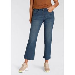 Arizona Weite Jeans High Waist, blau