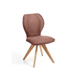 NIEHOFF SITZMÖBEL Niehoff Sitzmöbel Colorado Trend-Line Design-Stuhl Gestell Wildeiche - Polyester Nirvana braun