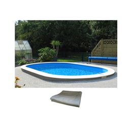 Ovalpool MY POOL BWT "Premium" Schwimmbecken Gr. B/H/L: Breite 360 cm x Höhe 150 cm x Länge 623 cm, 28000 l, weiß Ovalpools