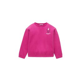 Tom Tailor Mädchen Sweatshirt mit Bio-Baumwolle, rosa, Print, Gr. 92/98