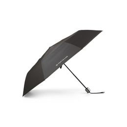 Tom Tailor Unisex Extra kleiner Regenschirm, schwarz, Logo Print, Gr. ONESIZE