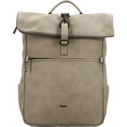 Picard Rucksack, Leder, Reißverschluss, für Herren, beige