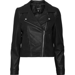 Véro Moda VERO MODA® Kunstlederjacke, kurzer Schnitt, für Damen, schwarz, XS