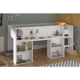 Parisot Kinder Hochbett "Pirouette 1" Wei&szlig;