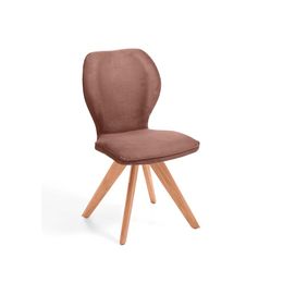 NIEHOFF SITZMÖBEL Niehoff Sitzmöbel Colorado Trend-Line Design-Stuhl Gestell Kernbuche - Polyester Nirvana braun