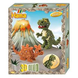 Hama® Bügelperlen Set 3D Dino mehrfarbig