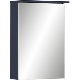 Schildmeyer Badezimmerspiegelschrank Jesper Breite 50,4 cm Mit LED-Beleuchtung und Schalterbox,höhenverstellbare Glaseinlegeböden, blau