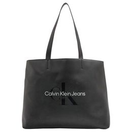Calvin Klein Jeans Shopper SCULPTED SLIM TOTE34 MONO, mit geräumigem Hauptfach Handtasche Damen Tasche Damen Henkeltasche, schwarz