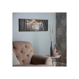 Art for the home LED-Bild Waldspaziergang LED 30x90cm, (1 St), braun