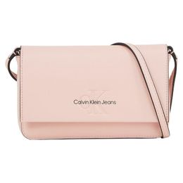 Calvin Klein Jeans Geldbörse SCULPTED WALLET PH CB19 MONO, Mini Bag mit großflächigem Logoschriftzug, rosa